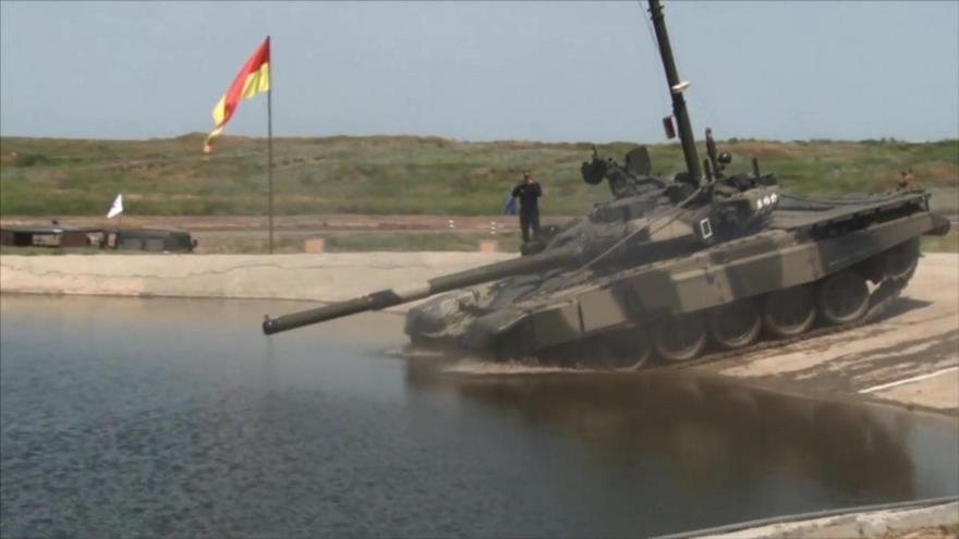VIDEO: Rusia prueba la capacidad de sus tanques anfibios bajo el agua ...