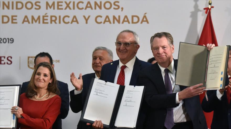 EEUU, México y Canadá firman el tratado de libre comercio T-MEC | HISPANTV