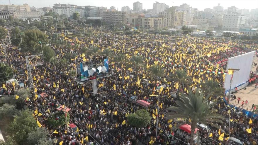 Celebran el 58.º aniversario de la formación de Al-Fatah en Gaza | HISPANTV